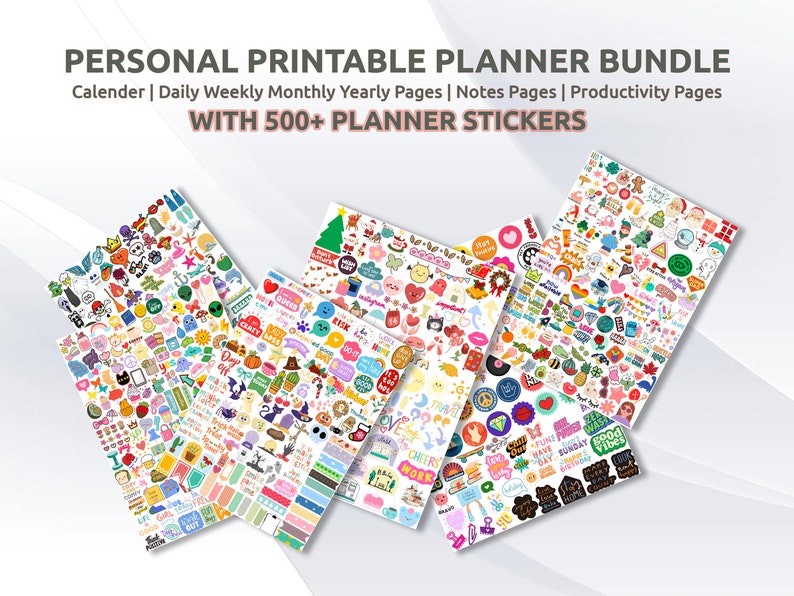 2024 Personal Printable Planner Bundle Calender Daily Weekly - Etsy ...