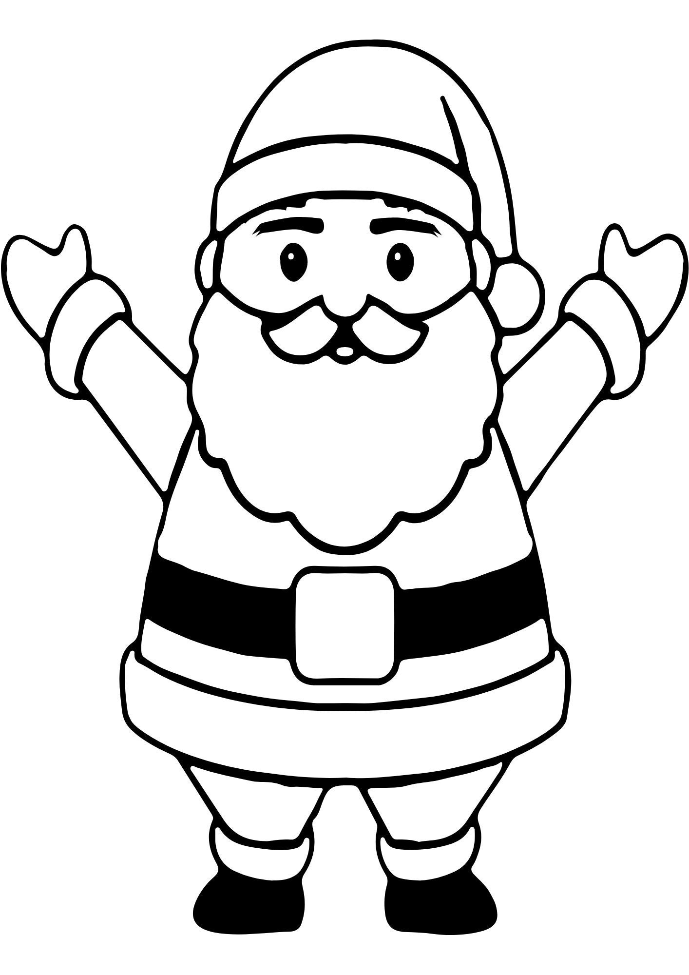 Santa Printable - Etsy