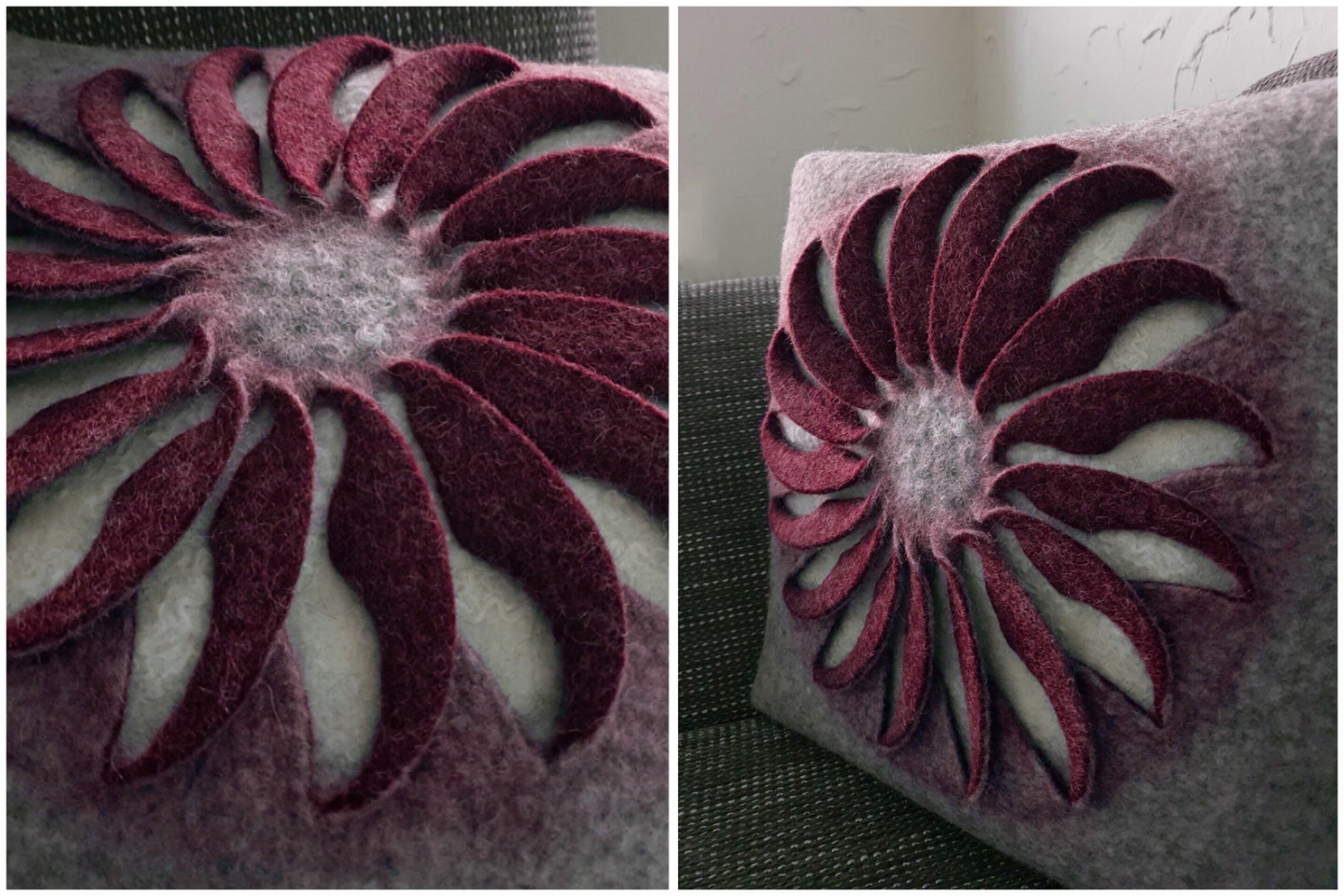 Video Tutorial ENGLISH, Felting, Wet Felted Pillow, Step-by-step Felt ...