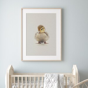 Watercolor Duckling Fine Art Print – Perfect for a Gender Neutral ...