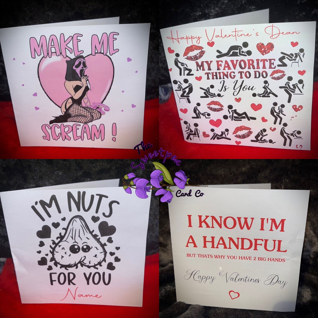 Personalised Rude Valentines/ Anniversary Card Novelty for Him for Her ...