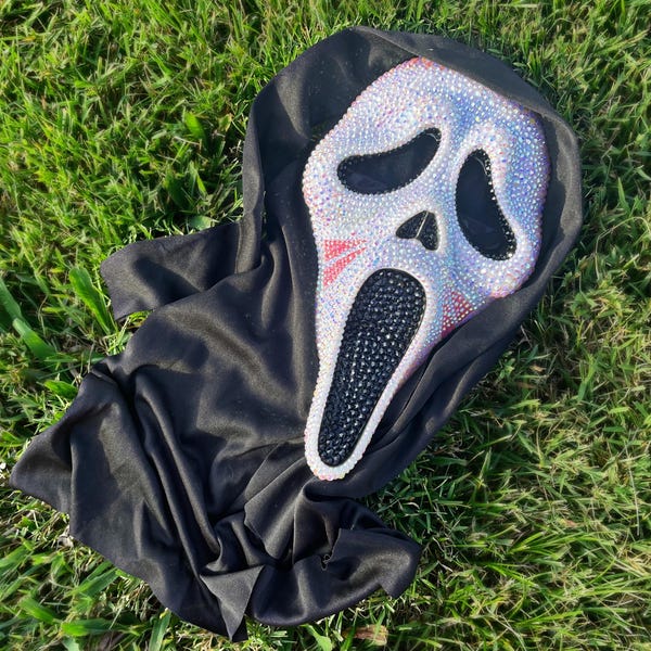 Bedazzled Scream Mask - Etsy