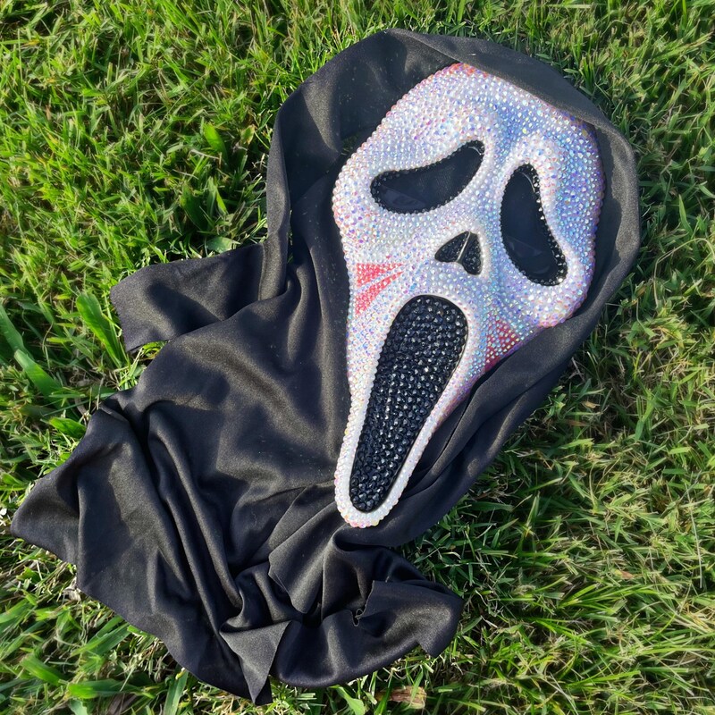 Bedazzled Scream Mask - Etsy