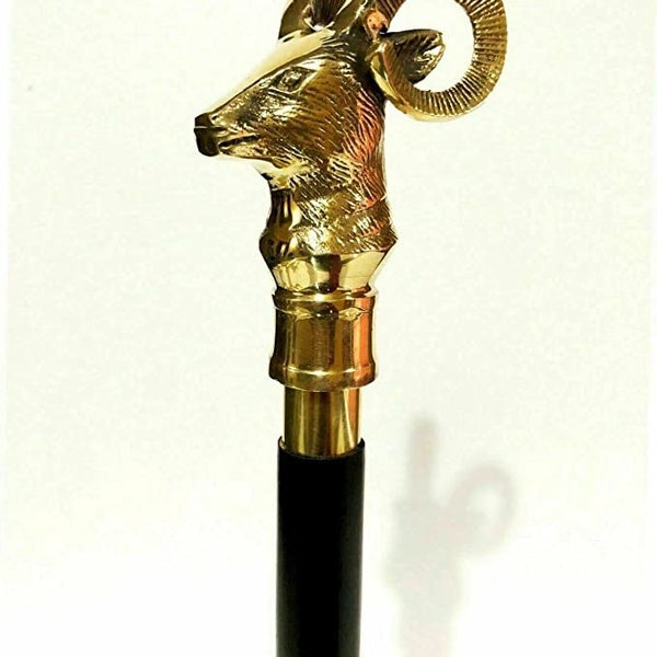 Goat Head Walking Stick - Etsy