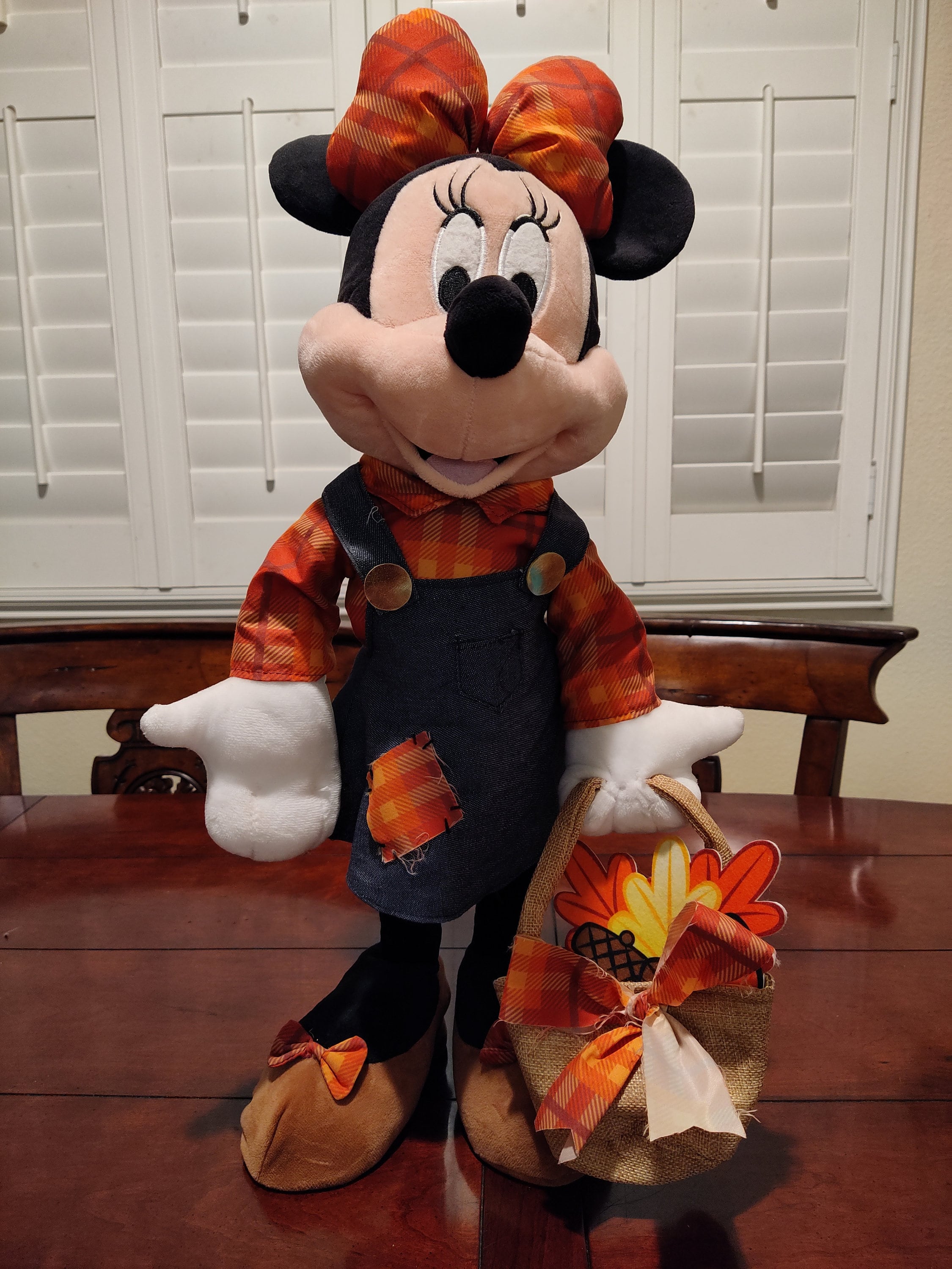 Vintage Disney Minnie Mouse Thanksgiving Fall Harvest Plush - Etsy