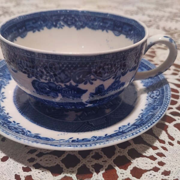 Blue Willow Tea Set - Etsy