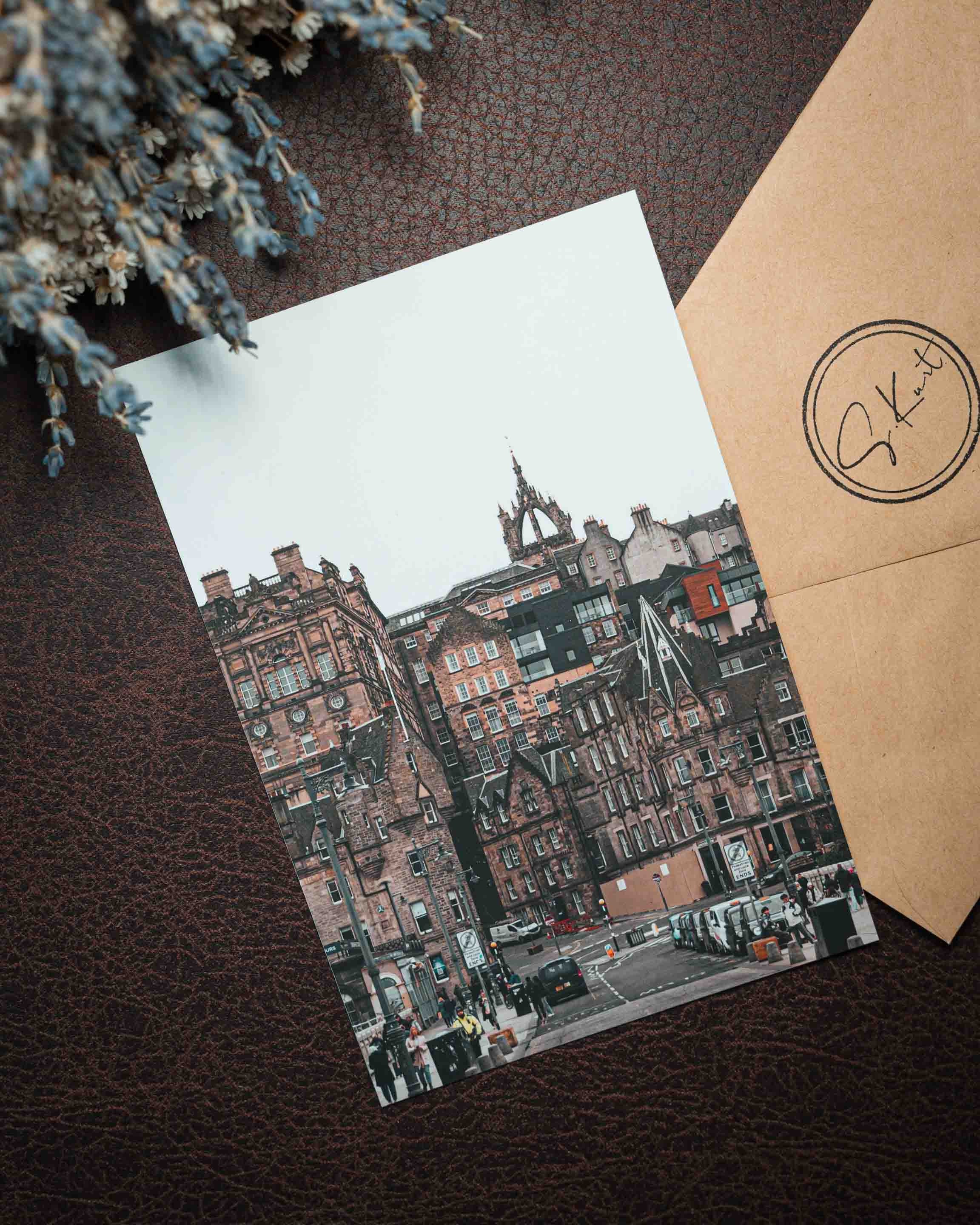 Edinburgh Old Town Postcard - Scotland Print - Etsy