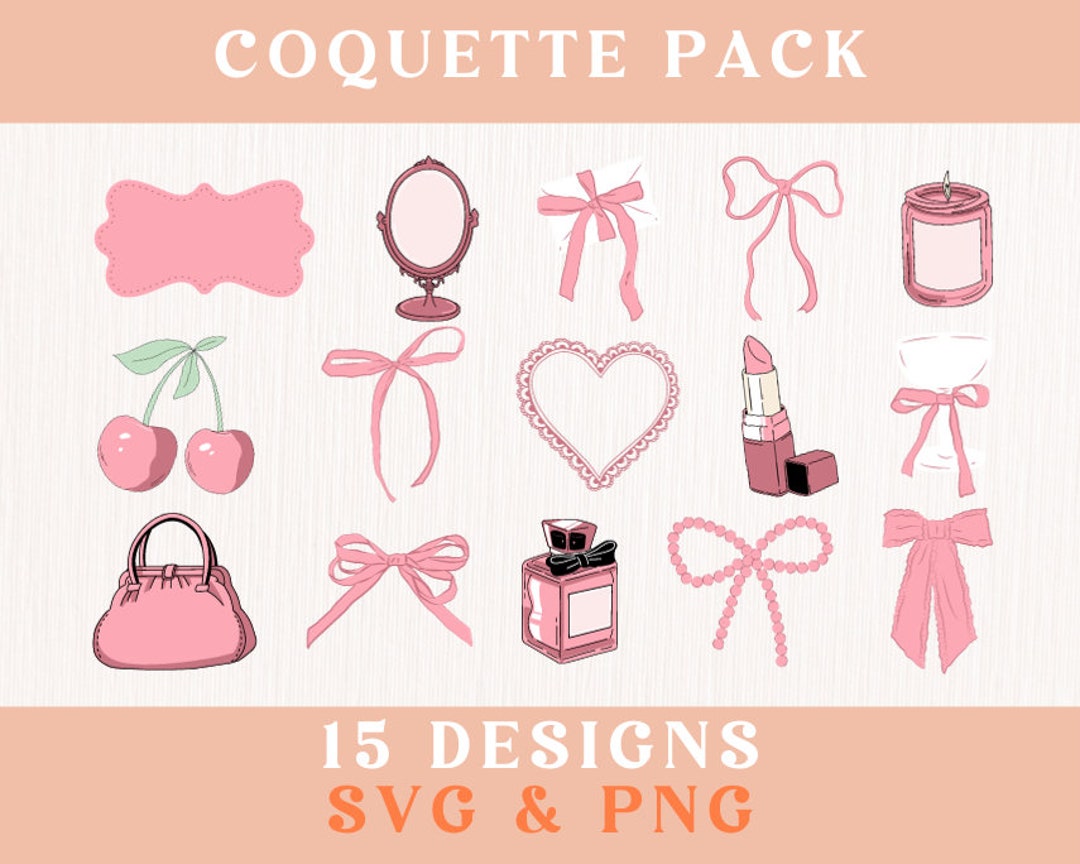 Coquette, Coquette Png, Coquette Bow Print, Cherry Bow PNG, Coquette ...