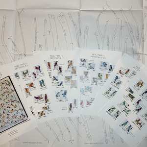 Fun REAL TWEETS Quilt Pattern: 100 Appliqué Birds (PDF Download ...