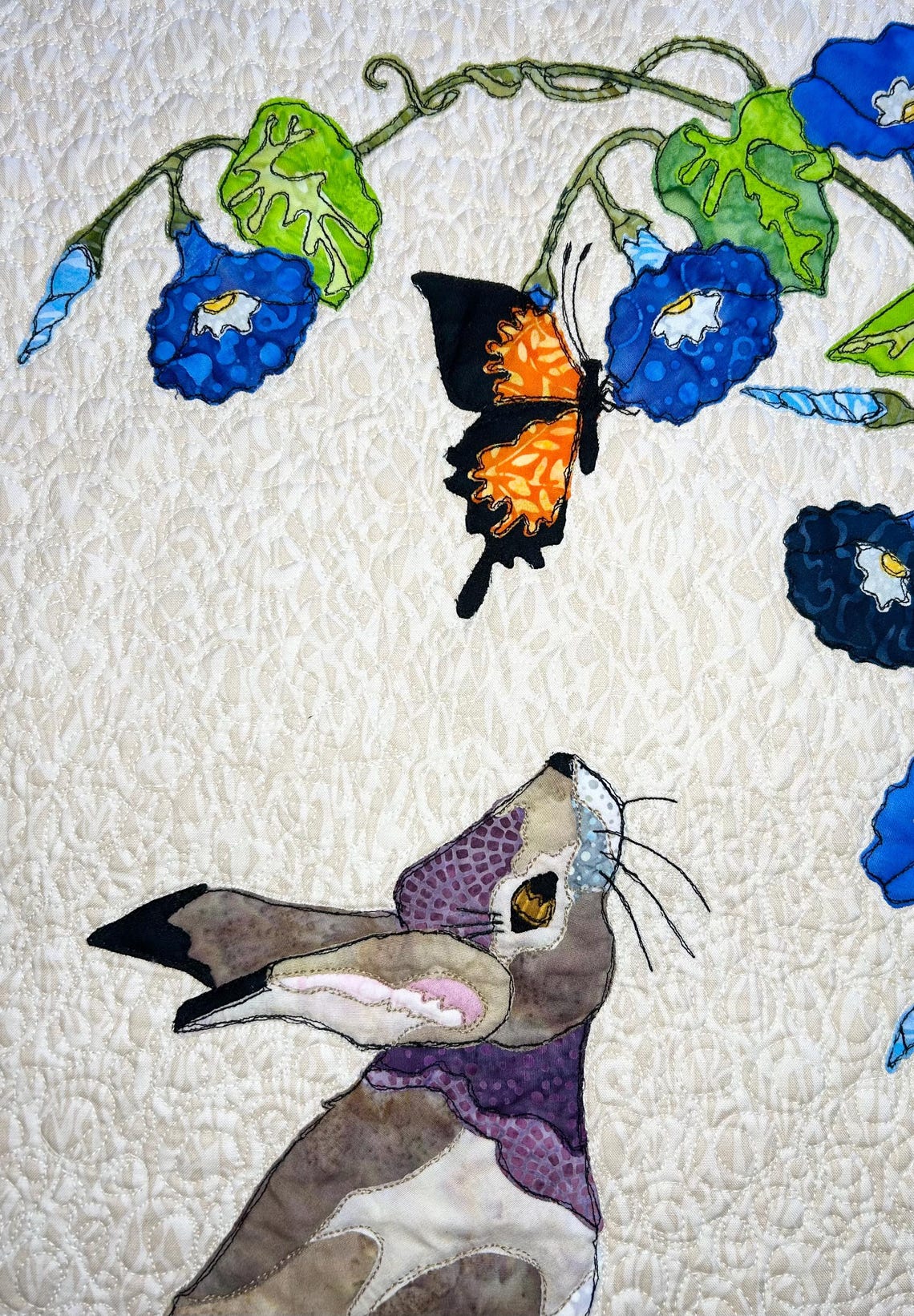 Hare Quilt Pattern: Raw Edge Appliqué Wall Hanging (PDF Pattern) - Etsy