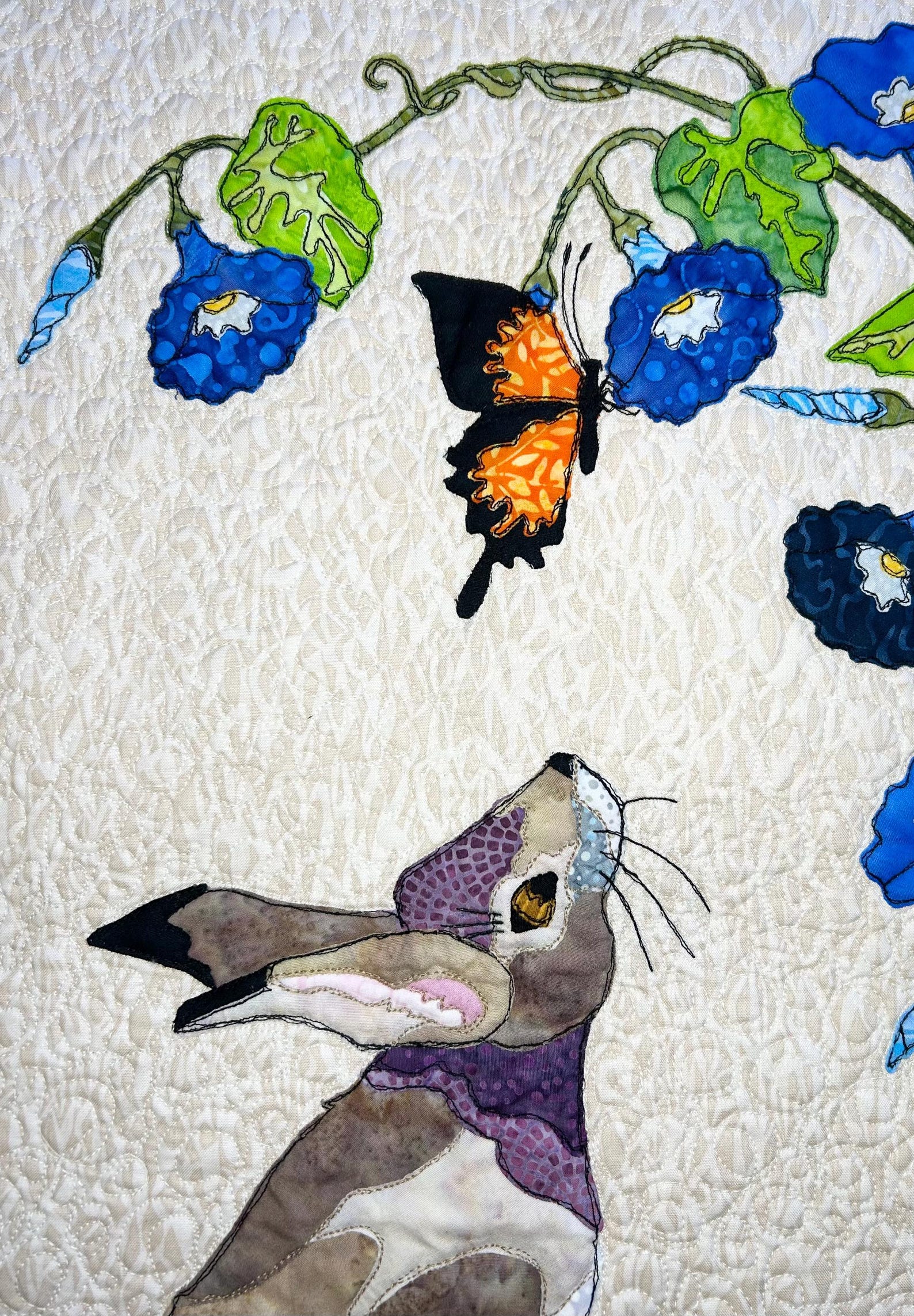 Hare Quilt Pattern: Raw Edge Appliqué Wall Hanging (PDF Pattern) - Etsy