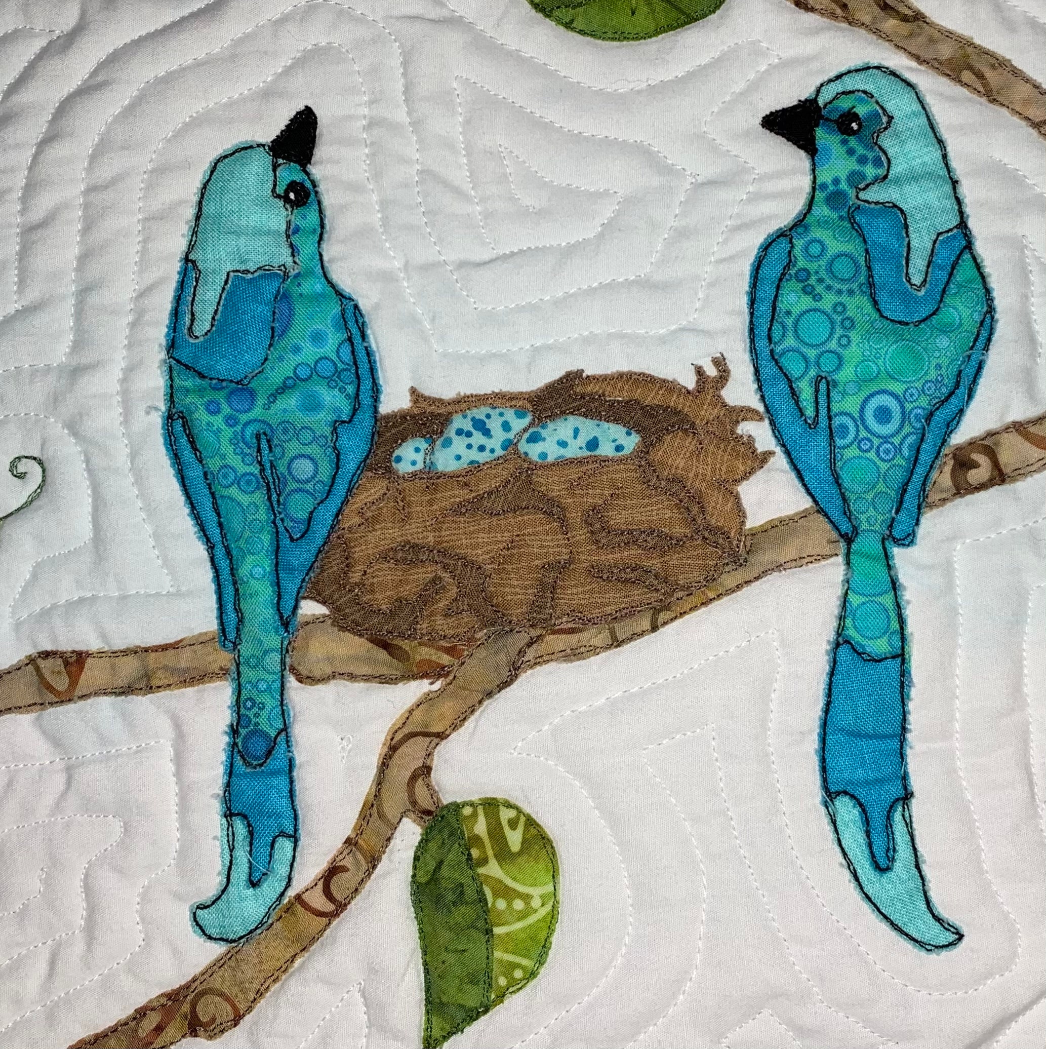 100 Birds PDF Quilt Pattern REAL TWEETS 50 Pairs of Raw-edge Appliqués ...