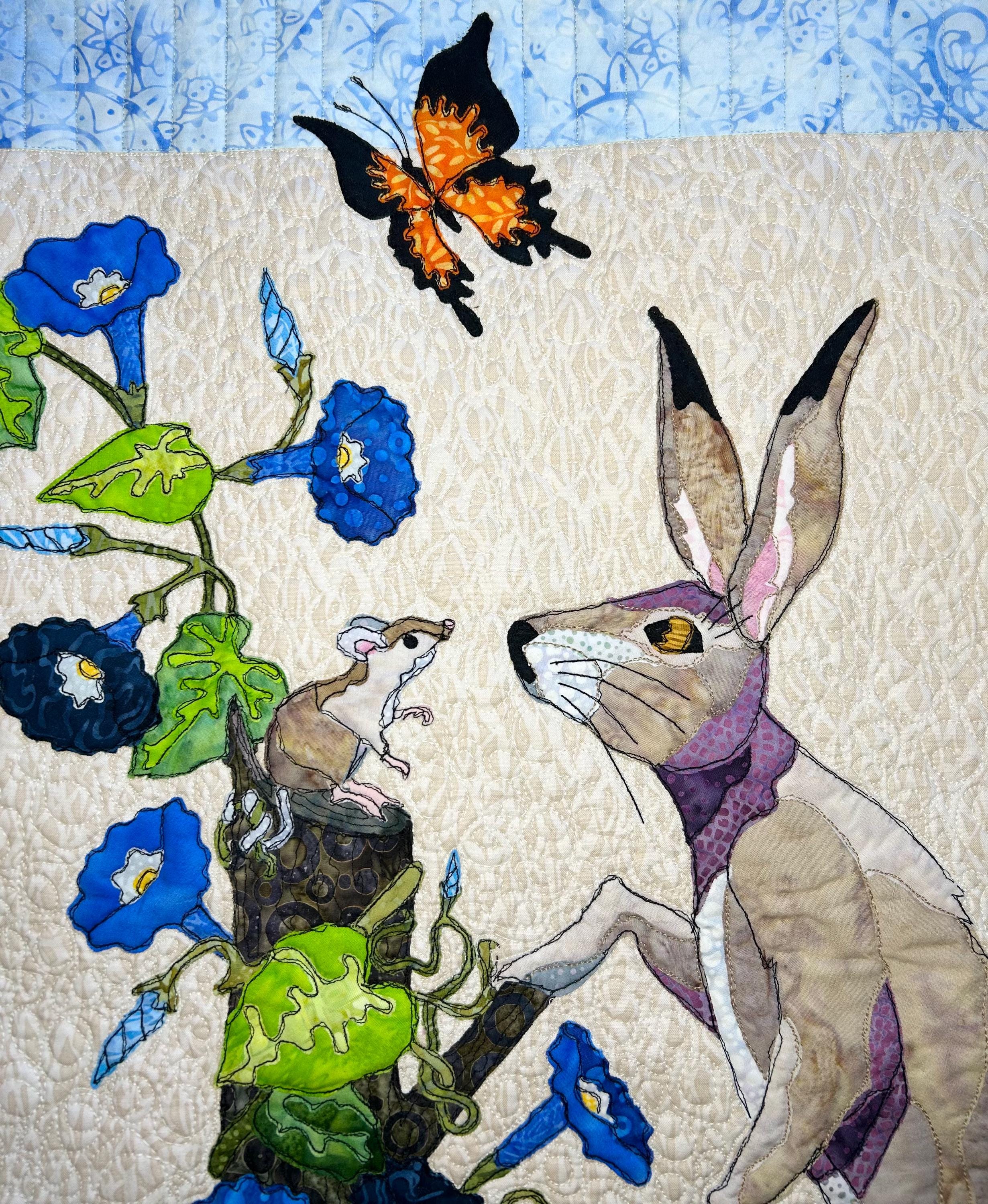 Hare Quilt Pattern: Raw Edge Appliqué Wall Hanging (PDF Pattern) - Etsy