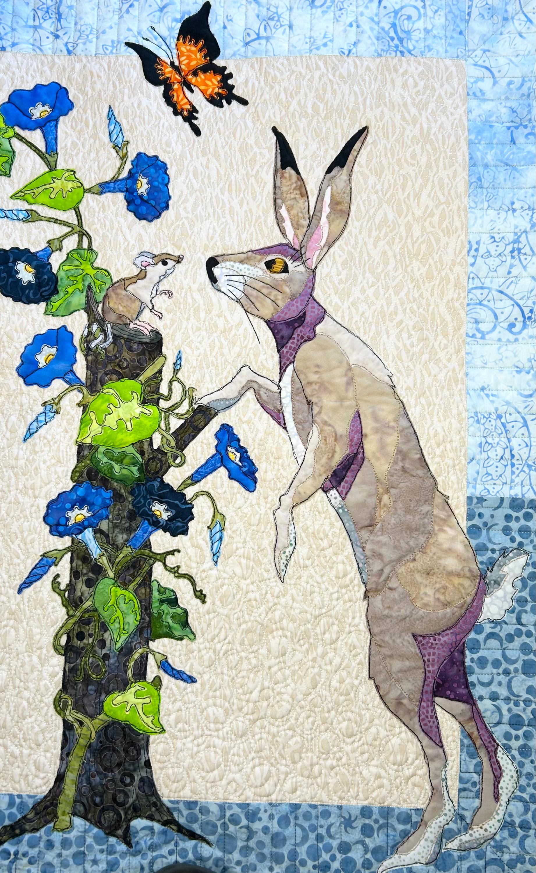 Hare Quilt Pattern: Raw Edge Appliqué Wall Hanging (PDF Pattern) - Etsy