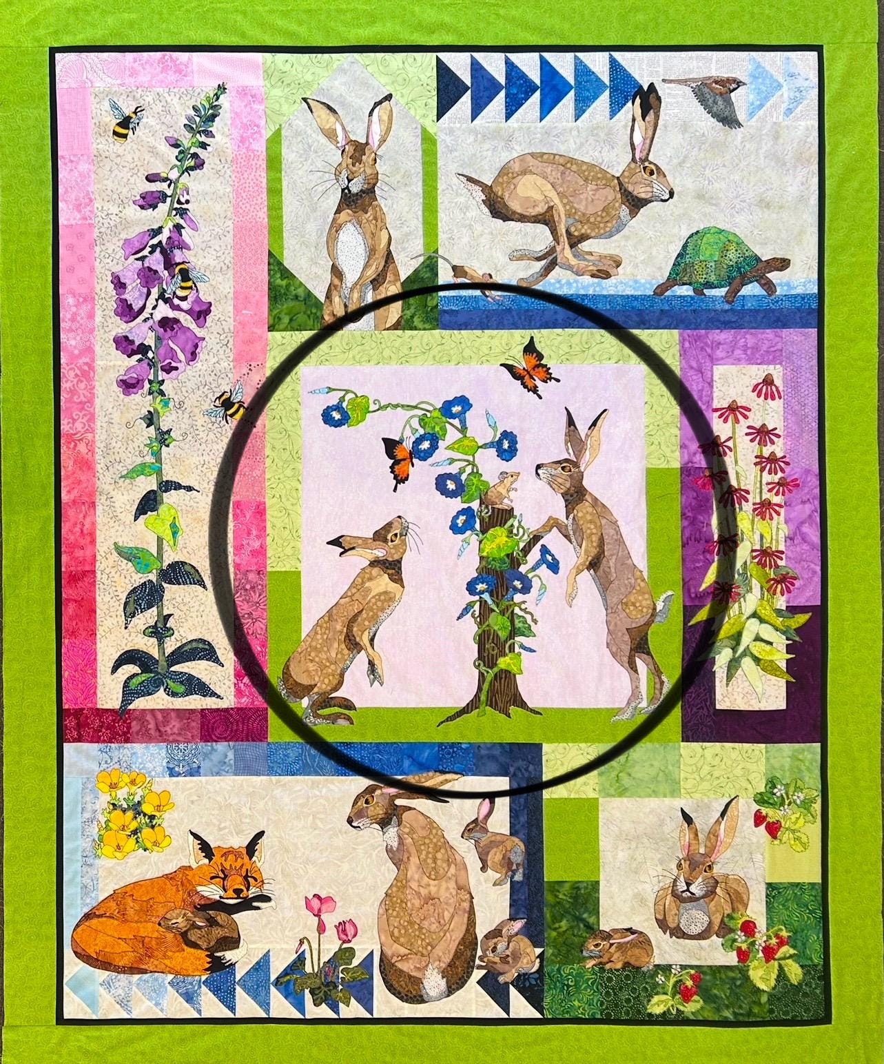 Hare Quilt Pattern: Raw Edge Appliqué Wall Hanging (PDF Pattern) - Etsy