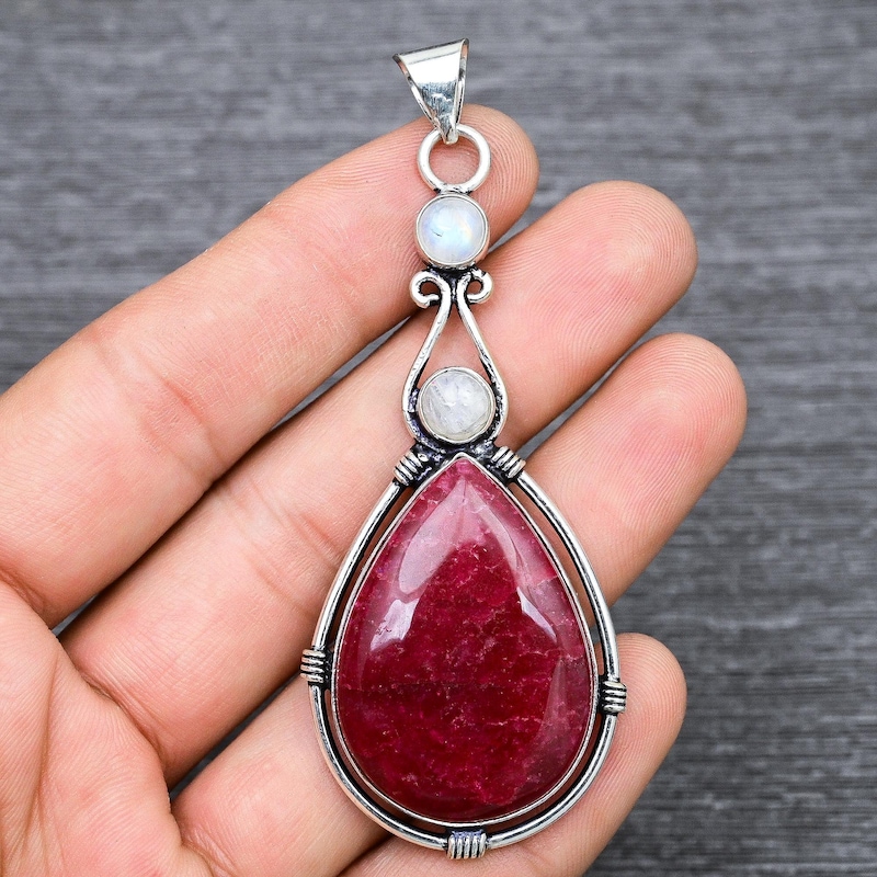 Ruby Pendant - Etsy