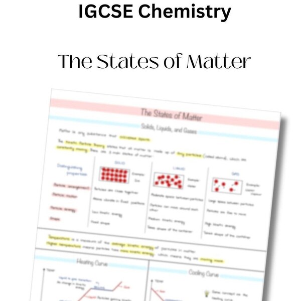 Aesthetic Chemistry Notes - Etsy