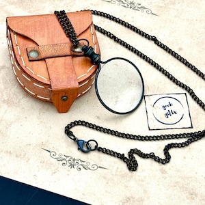 10x Pocket Monocle, Steampunk Magnifying Glass With Leather Box - Etsy