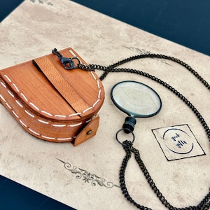 10x Pocket Monocle, Steampunk Magnifying Glass With Leather Box - Etsy