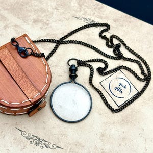 10x Pocket Monocle, Steampunk Magnifying Glass With Leather Box - Etsy