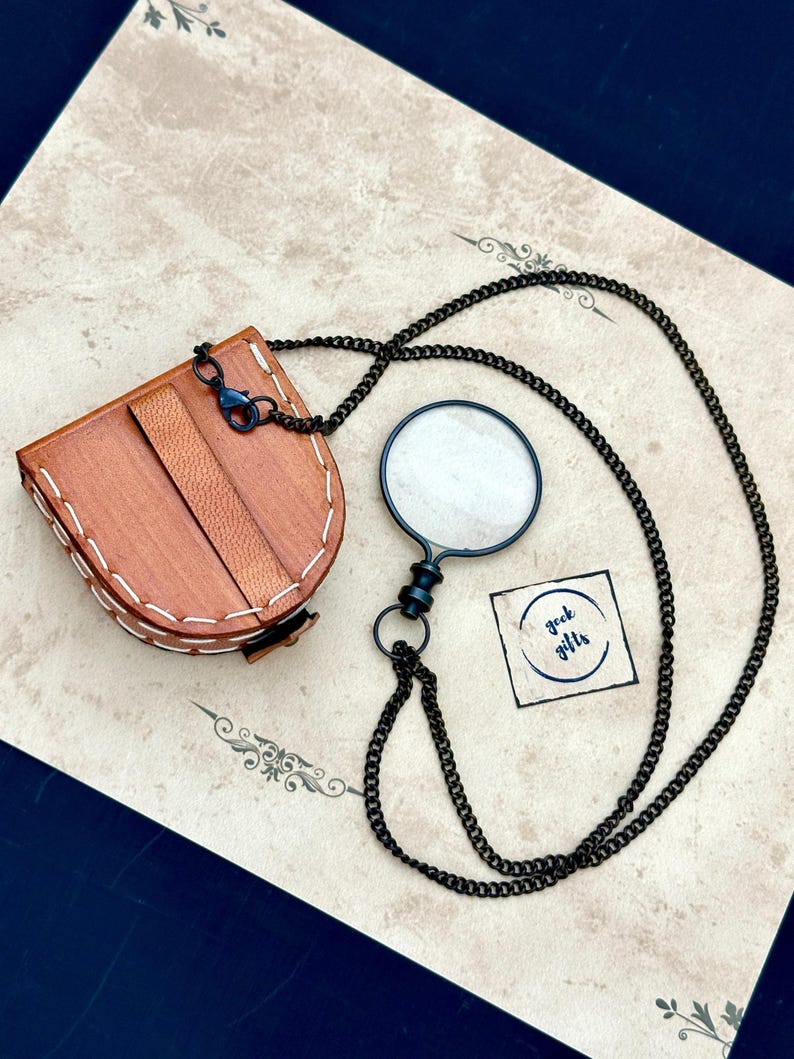 10x Pocket Monocle, Steampunk Magnifying Glass With Leather Box - Etsy