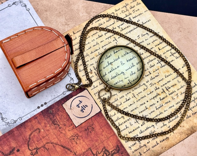 Vintage Magnifying Monocle 1970's Fashion Accessory Necklace Magnifier ...