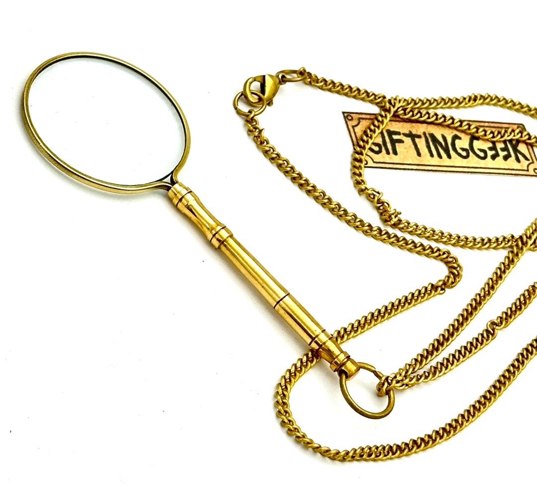 Brass Magnifying Glass - Pocket Monocle - Handmade Antique Style ...