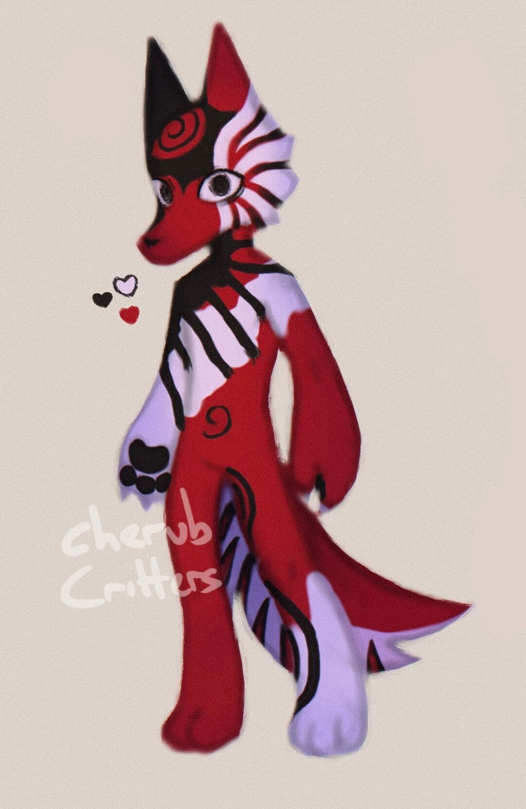 Mystery Wolf Adopts, Full Body, Fursona, Character Design, Cute, Creepy ...