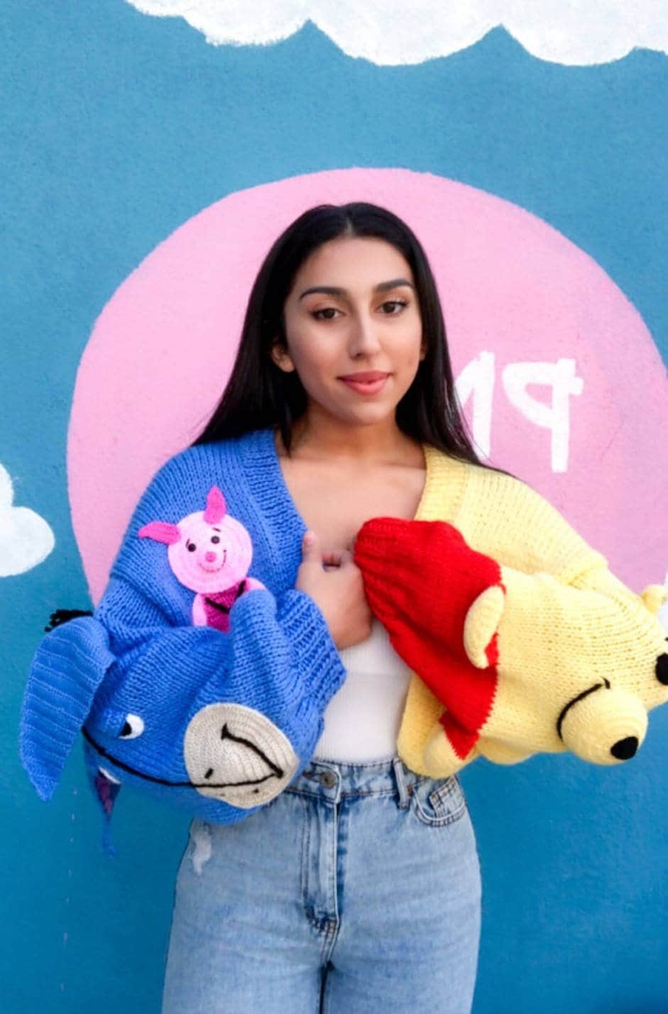 Pnkimera, Teddy Bear Jacket, 3d Teddy Bear Sweater, Handmade Crop ...