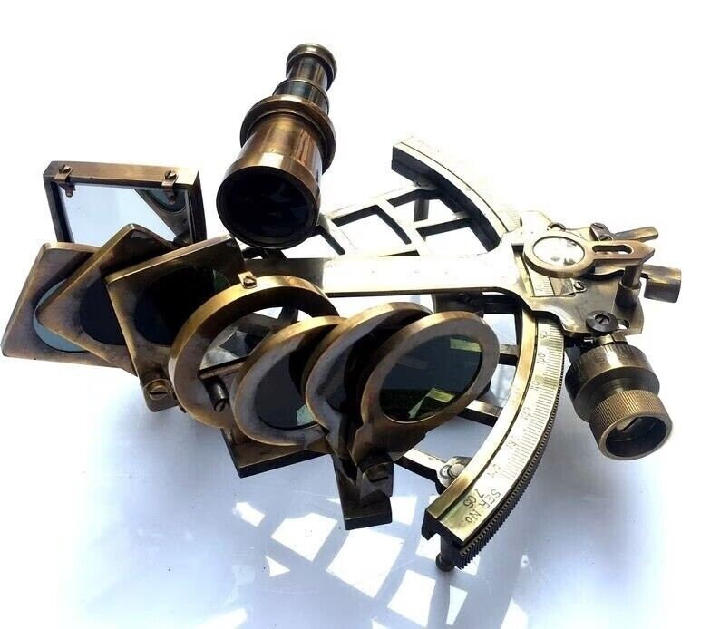 Antique Nautical Sextant Vintage Marine Astrolabe Ship's Instruments ...