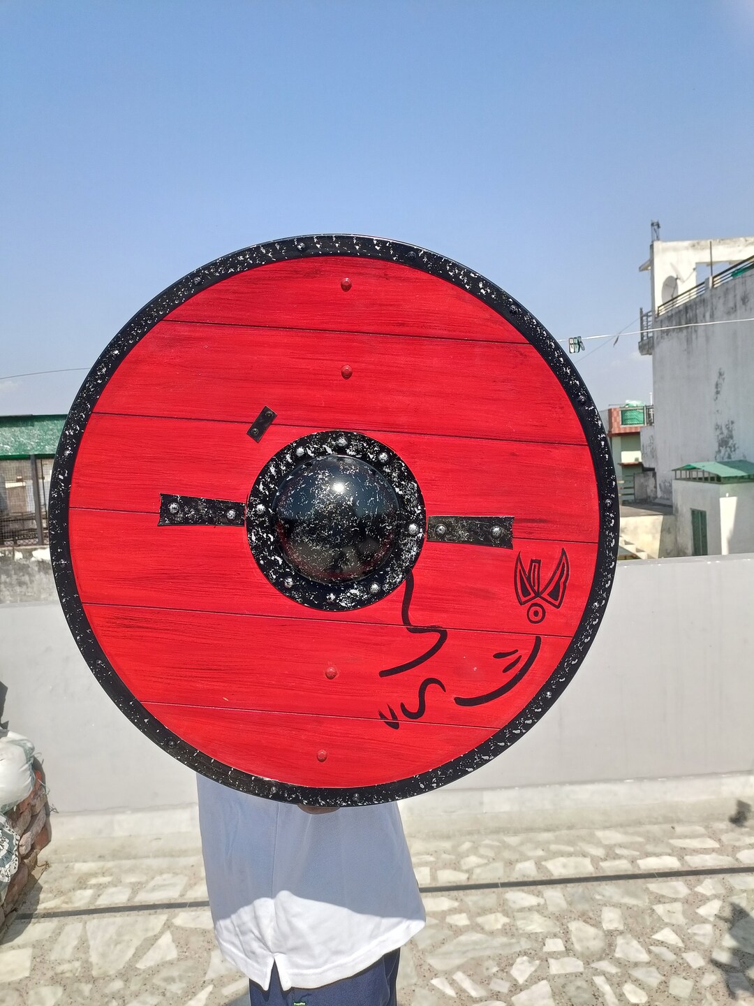 Ragnar Lothbrok Authentic Battleworn Viking Shield By
