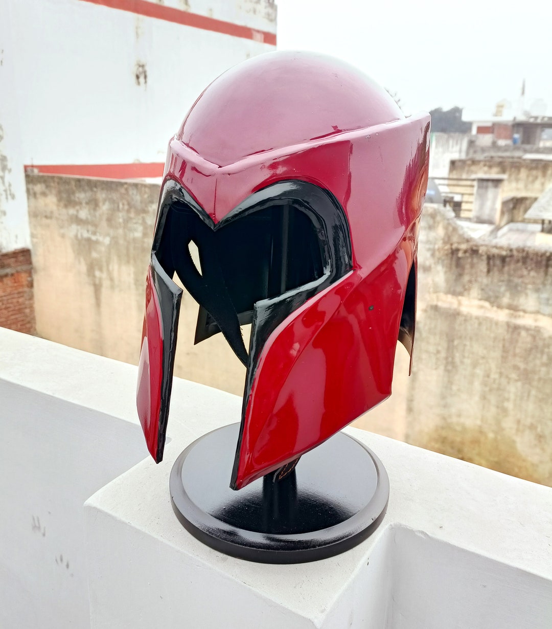 X-men Medieval the Last Stand Magneto Marvel Helmet With Wooden Stand ...