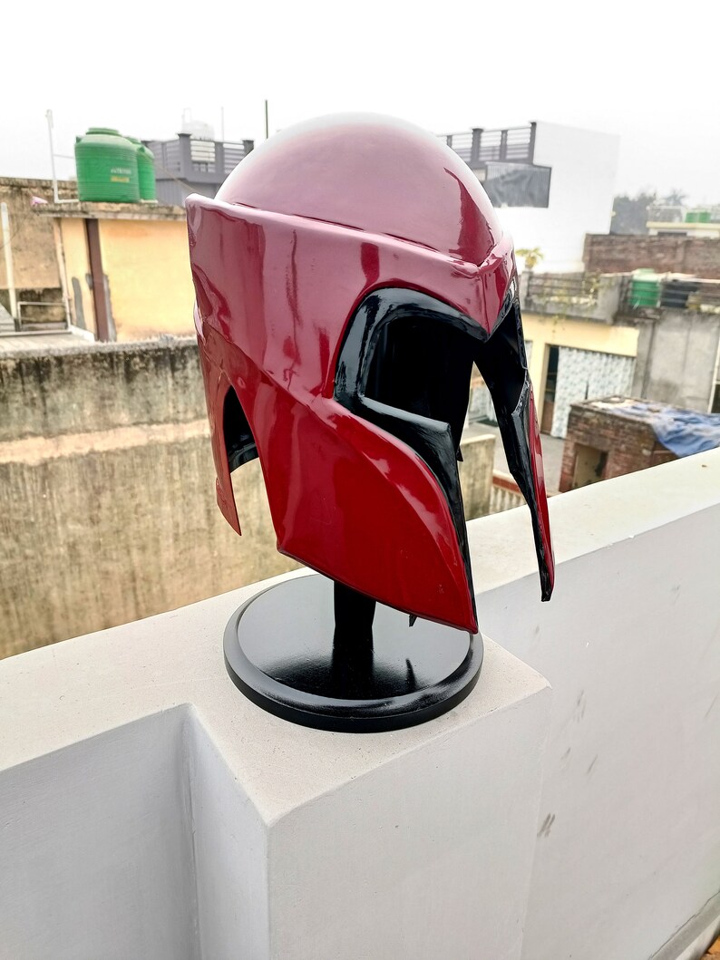 X-men Medieval the Last Stand Magneto Marvel Helmet With Wooden Stand ...