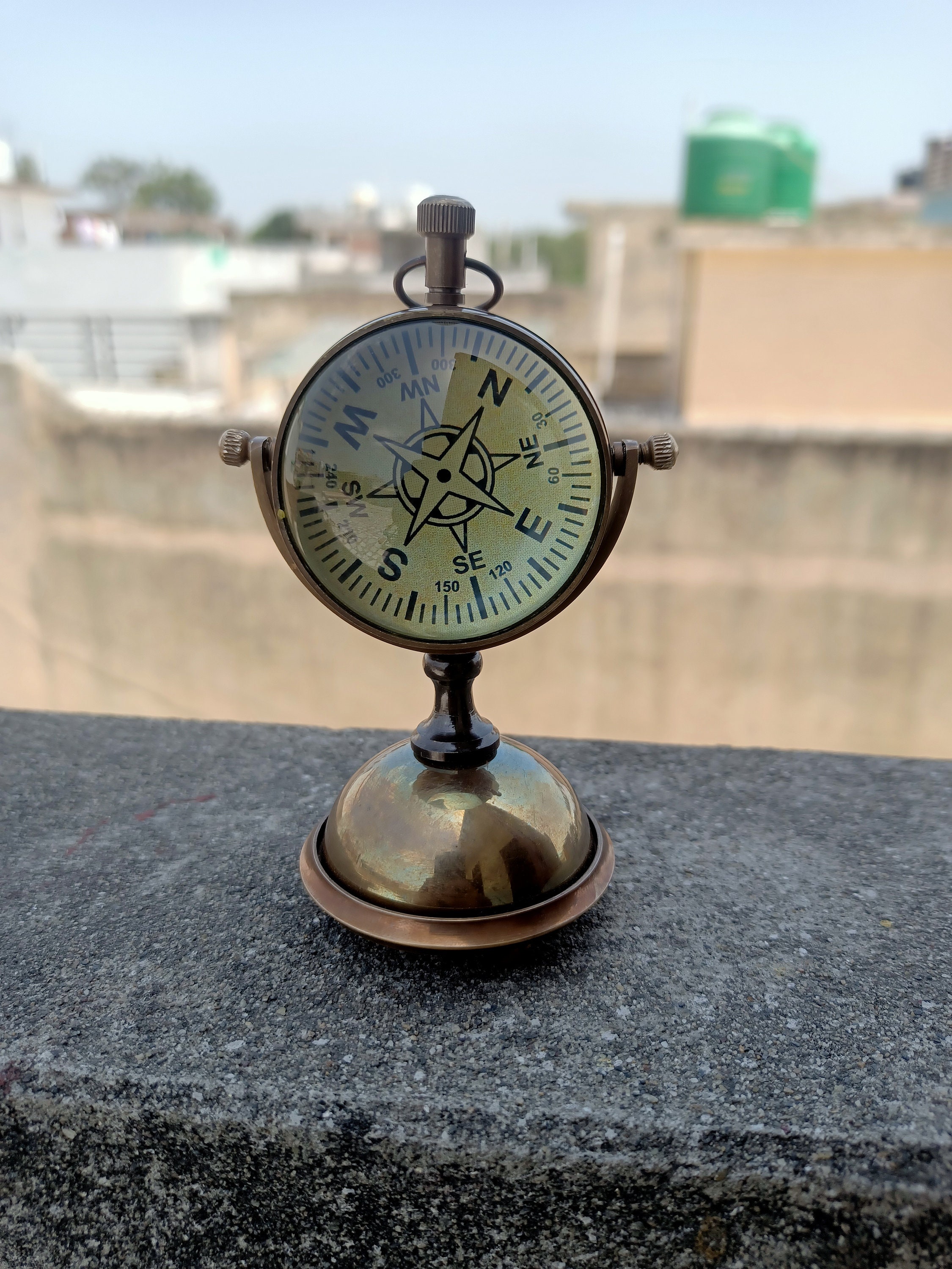 Vintage Clock Antique Clock for Table Nautical Table Clock Vintage ...