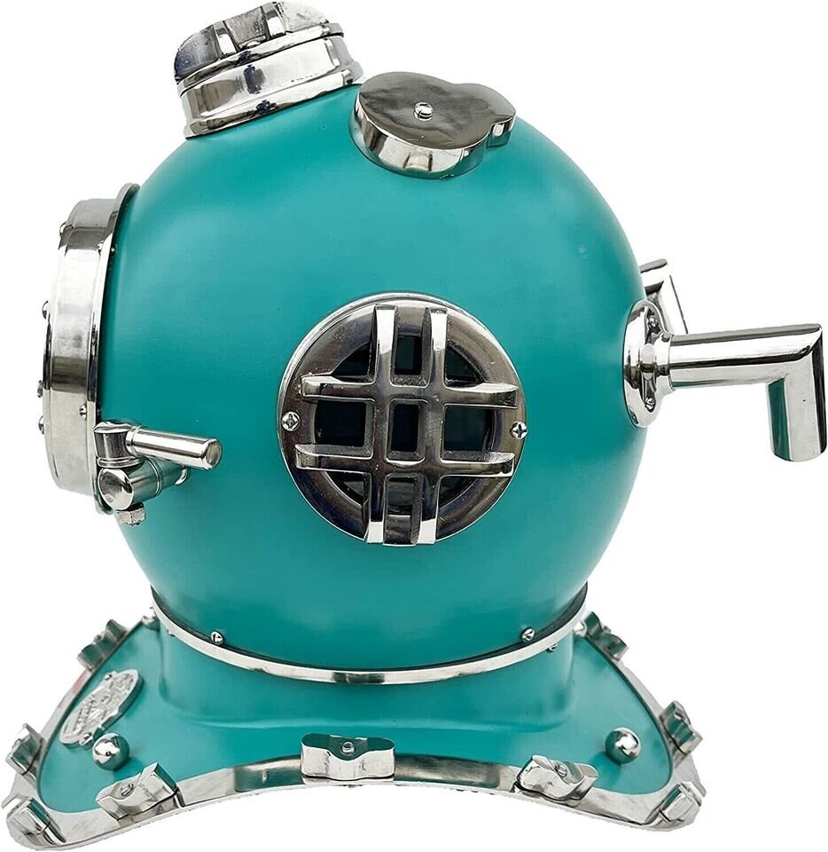 Scuba Diving Nautical Green Helmet Maritime Ship's Decorative Helmet ...