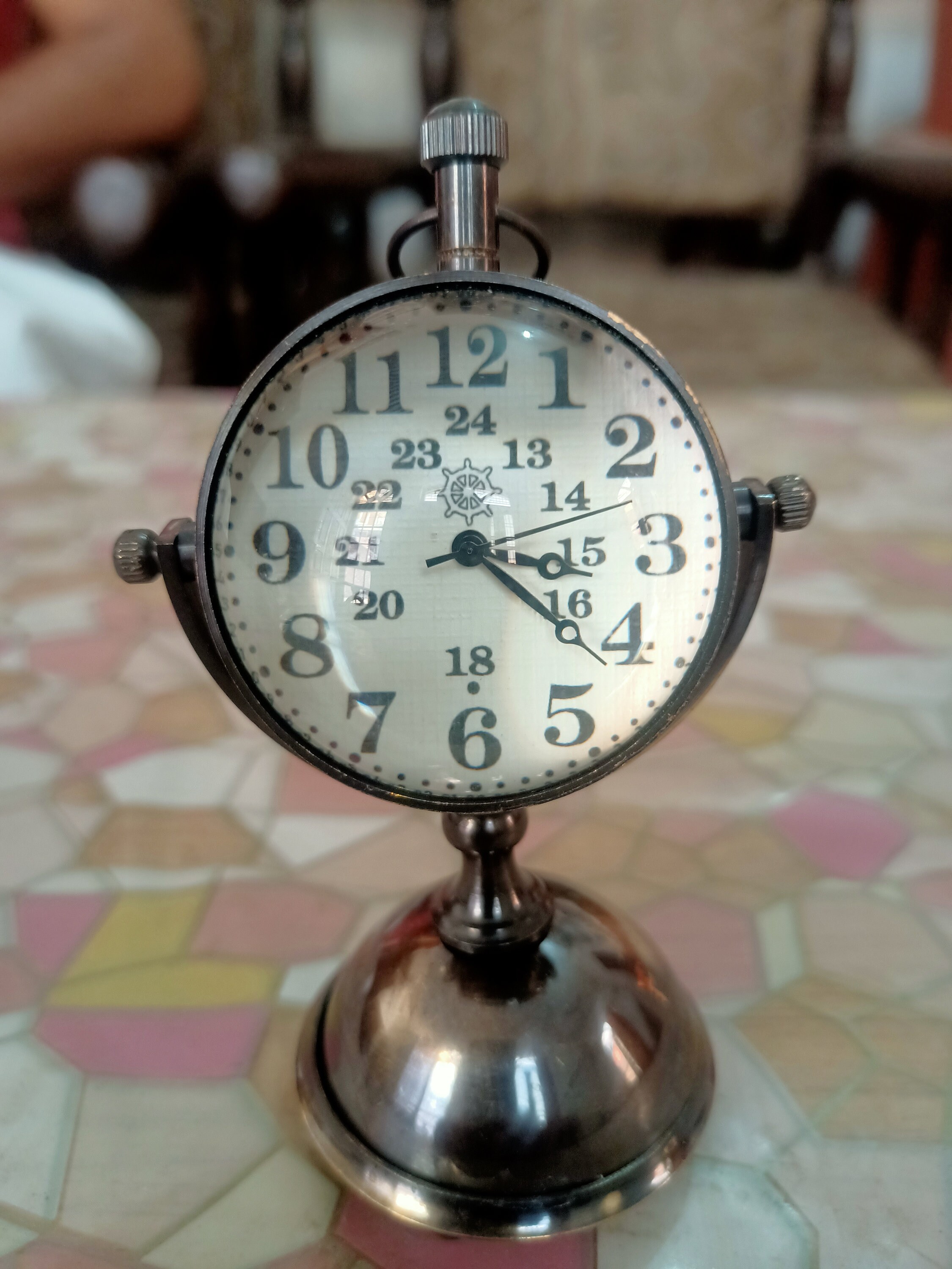 Vintage Clock Antique Clock for Table Nautical Table Clock Vintage ...