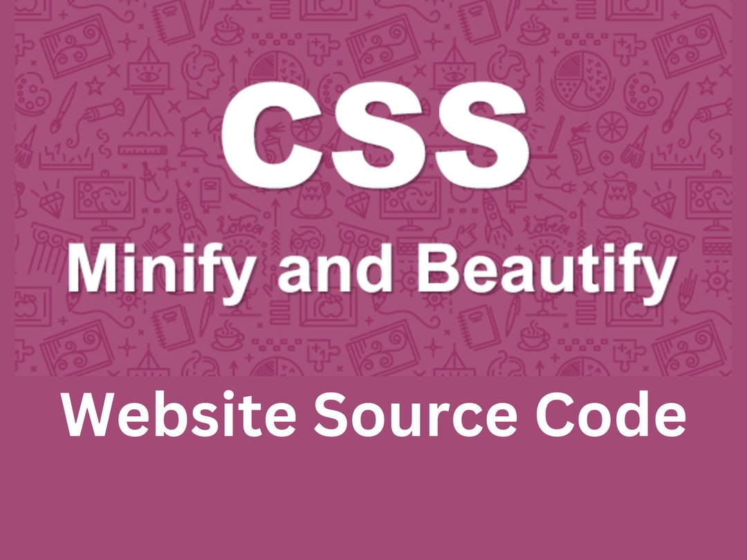 CSS Minfier compress CSS Beautify CSS Minfiy Css Css - Etsy