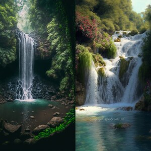 100+ Procreate Realistic Waterfall Stamps, Waterfall Brushes for ...