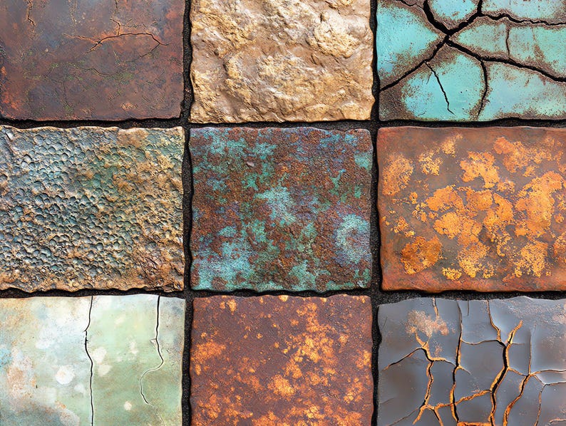100+ Procreate Copper Patina Brushes, Realistic Texture Brushes for ...