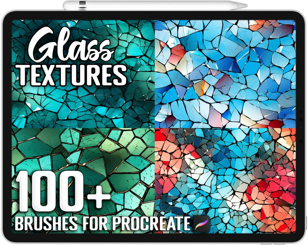 100+ Procreate Glass Texture Brushes, Realistic Brushes for Procreate ...