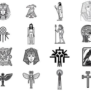 100+ Procreate Ancient Hieroglyphic Stamps, Ancient Egypt Symbols Guide ...