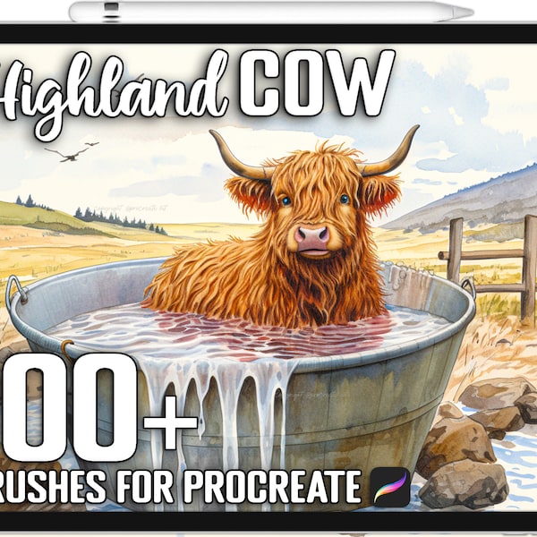 Highland Cow Stamps - Etsy