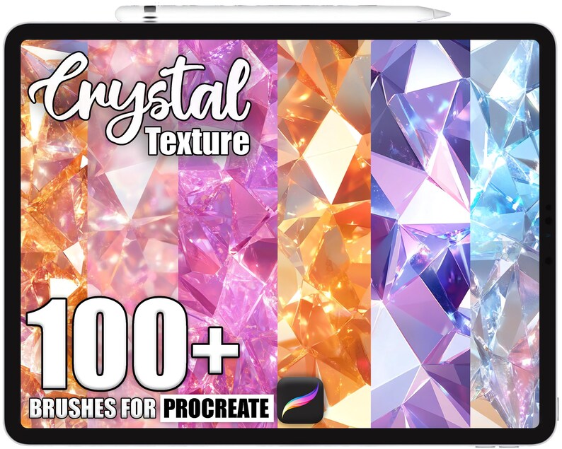 100+ Procreate Crystal Texture Brushes, Realistic Texture Brushes for ...