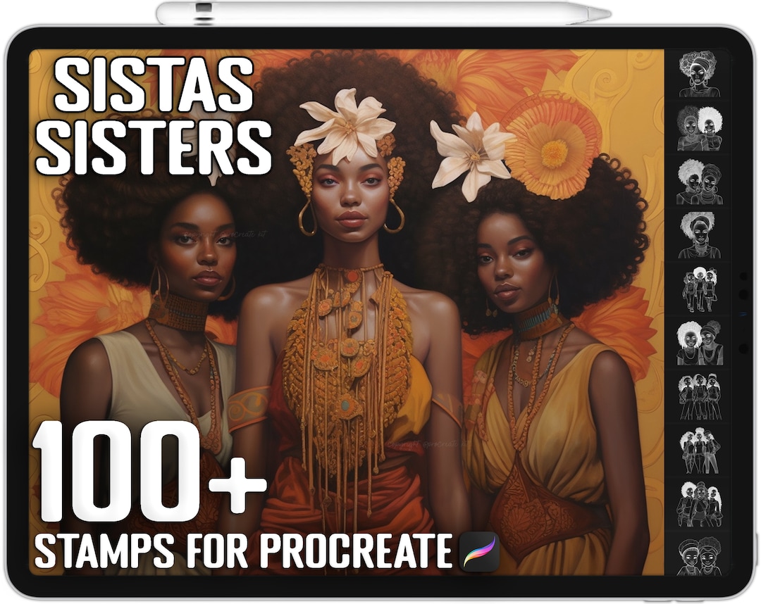100+ Procreate Sistas Sister Stamps, Sistas Sister Womens Guide ...