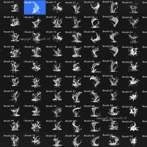 100+ Procreate Realistic Milk Splash Stamps, Milk Splash Brushes for ...