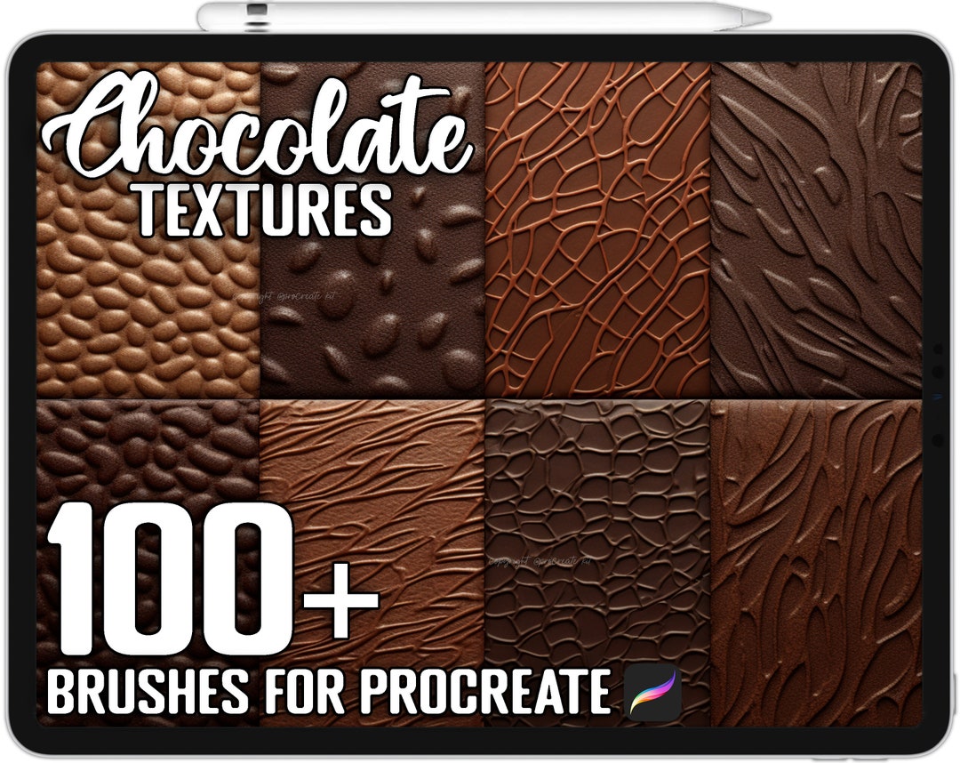 100+ Procreate Chocolate Texture Brushes, Realistic Brushes for ...