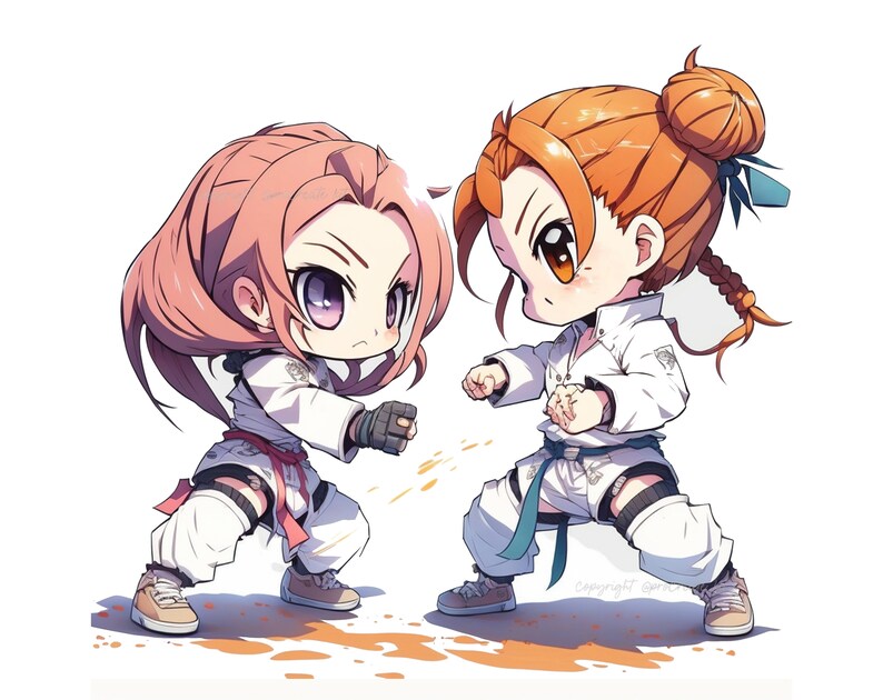 100 Procreate Chibi Angry Fight Stamps Chibi Fight Brushes - Etsy