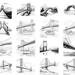 100+ Procreate Bridge Stamps, Bridge Brushes for Procreate, Instant ...