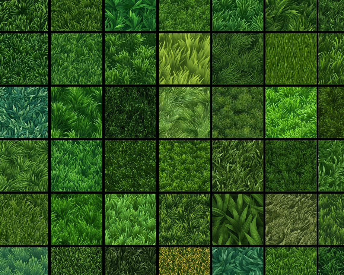100+ Procreate Grass Pattern Texture Brushes, Realistic Brushes for ...