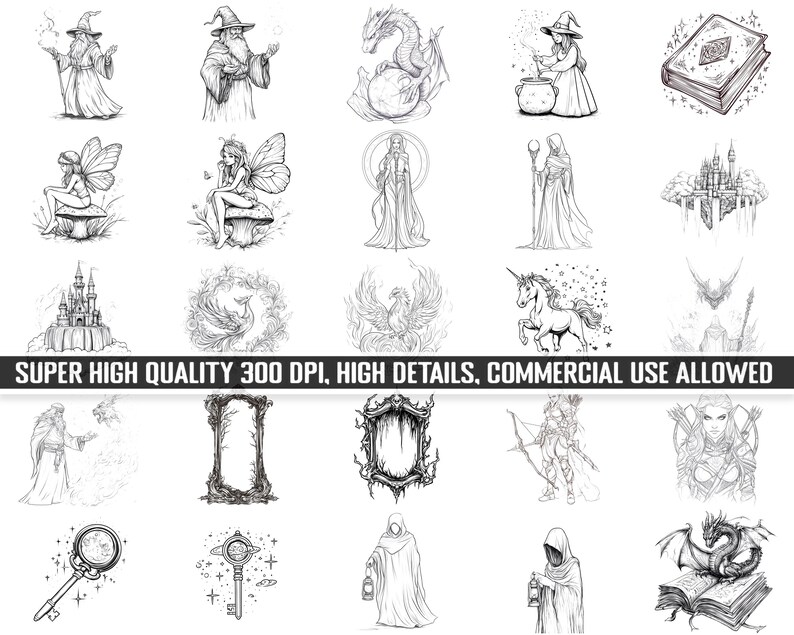 100+ Procreate Fantasy & Magic Tattoo Stamps, Brushes for Procreate ...
